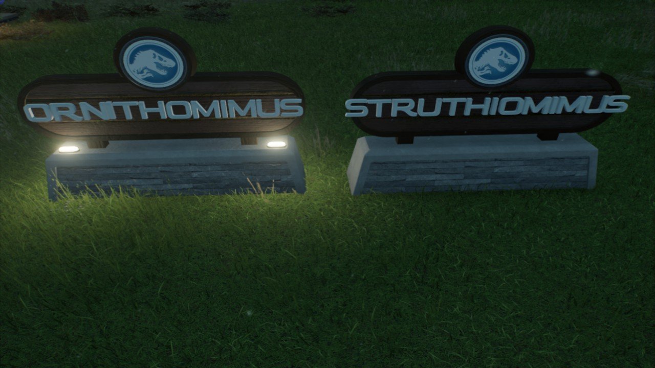 Ornithomimus Basic Sign (Basic) - Workshop - Jurassic World Evolution 3