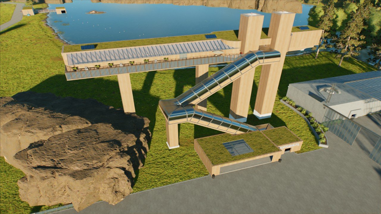 Modern Monorail station - Workshop - Jurassic World Evolution 3