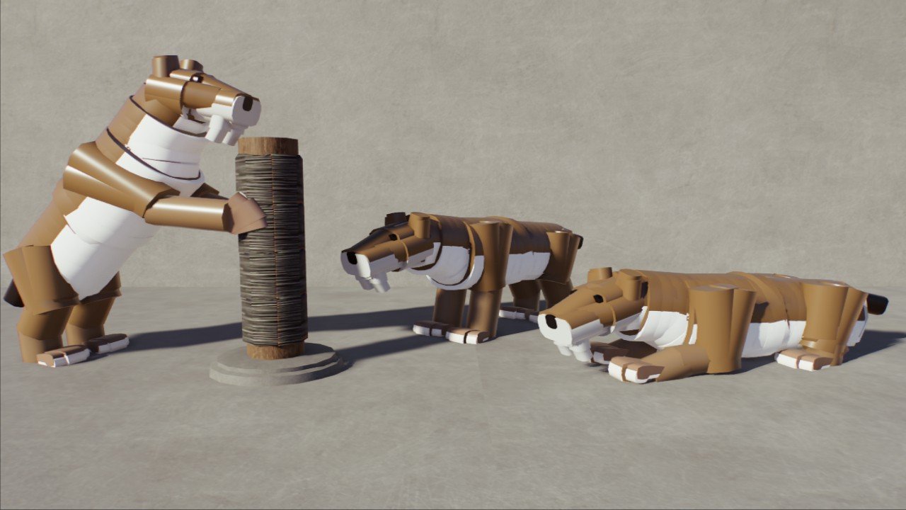 Smilodon Prop Animal - Workshop - Jurassic World Evolution 3