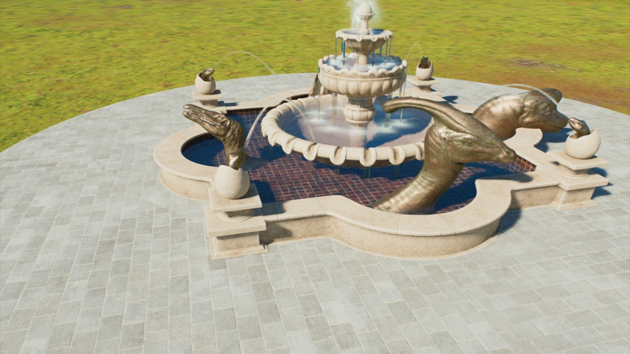 Multi-Headed Fountain - Workshop - Jurassic World Evolution 3