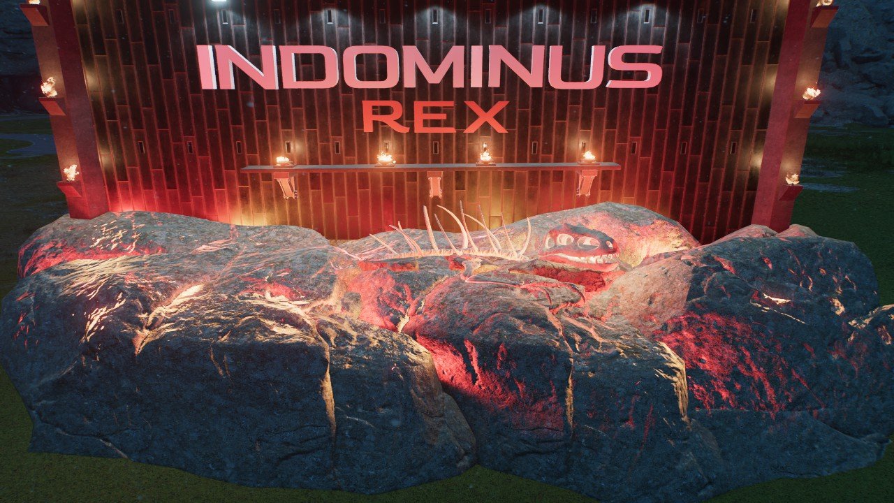 Indominus Rex Sign 3 - Workshop - Jurassic World Evolution 3