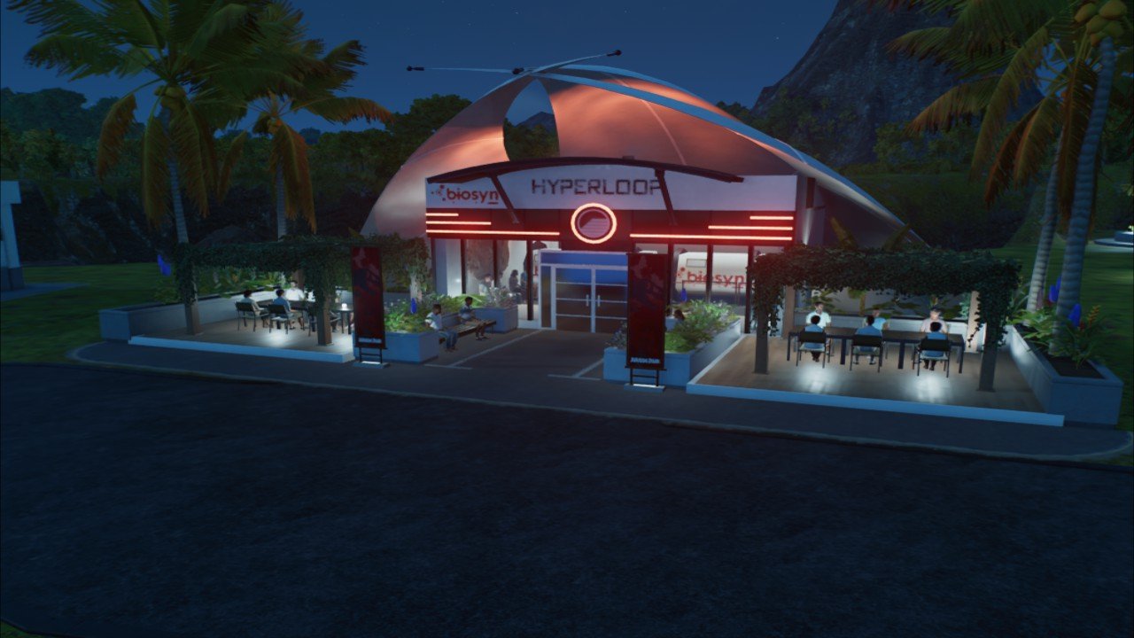 Hyperloop with Shuttles - Workshop - Jurassic World Evolution 3