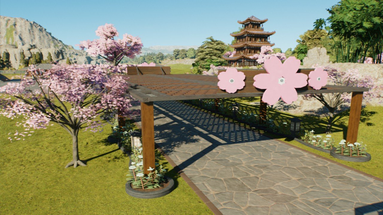 Sakura Lights Trellis - Workshop - Jurassic World Evolution 3