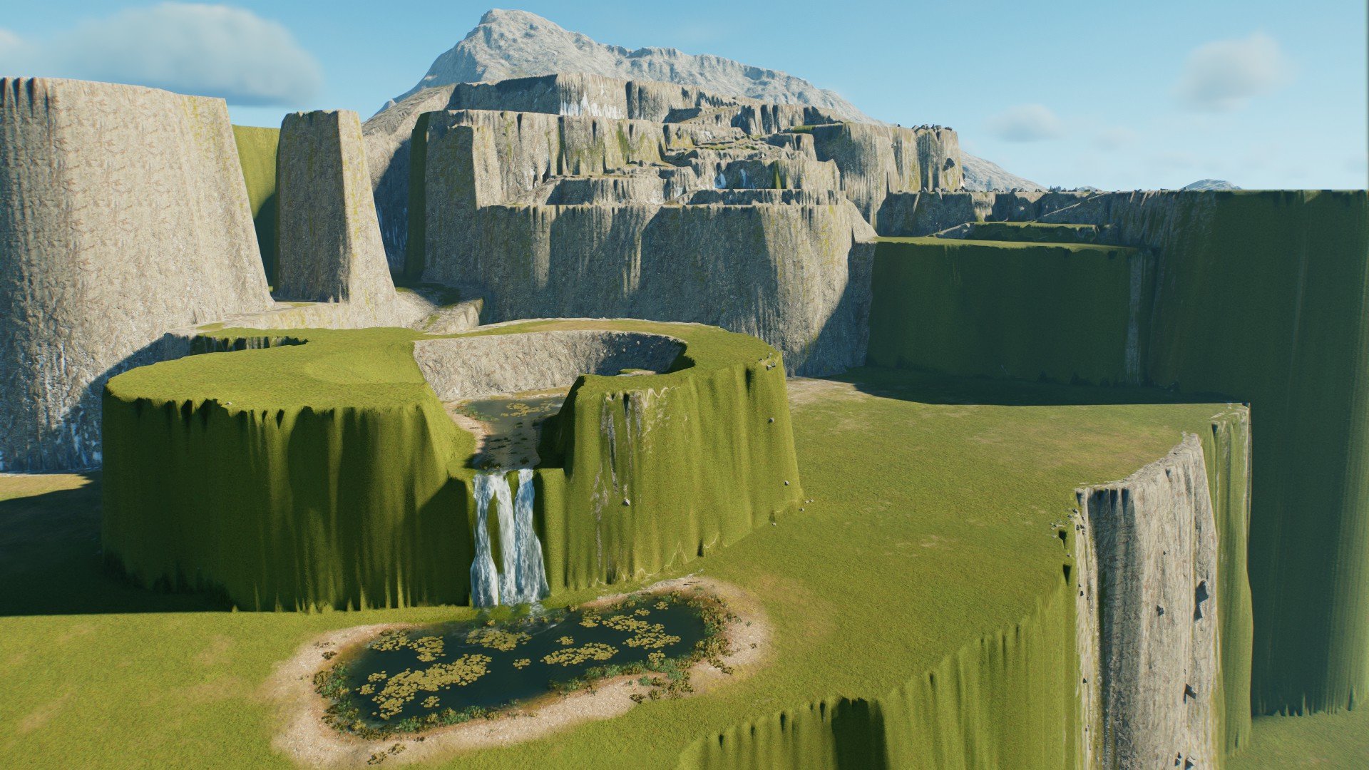 Huge cliff face Park base - Workshop - Jurassic World Evolution 3