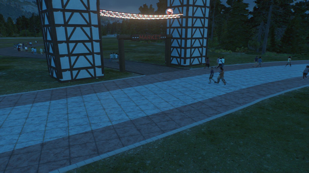 christmas market entrance - Workshop - Jurassic World Evolution 3