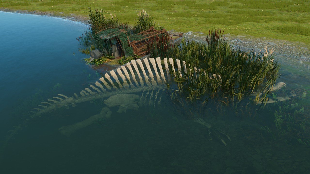 Jp3 boat and dead spino - Workshop - Jurassic World Evolution 3