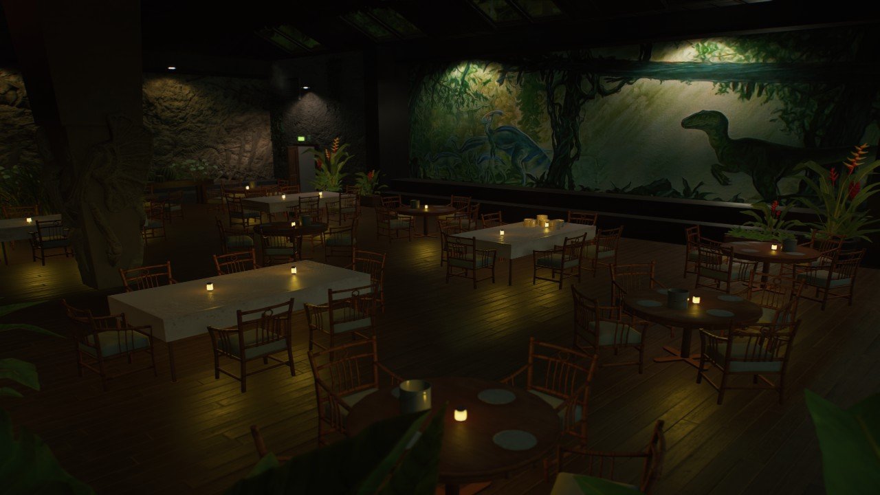 Les Gigantes Restaurant - Workshop - Jurassic World Evolution 3