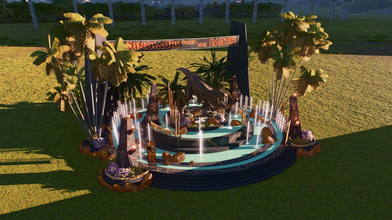 Amber Volcano Fountain - Workshop - Jurassic World Evolution 3