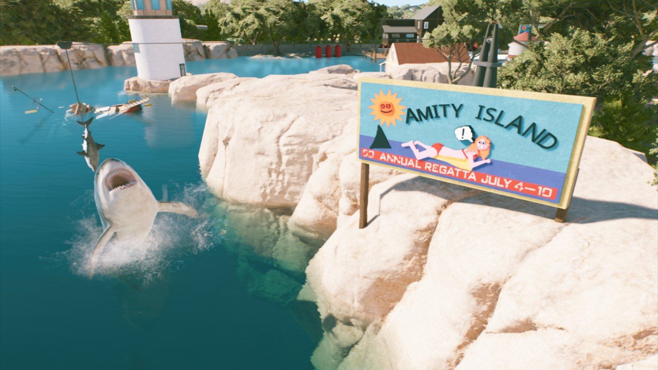 AMITY ISLAND SIGN - Workshop - Jurassic World Evolution 3