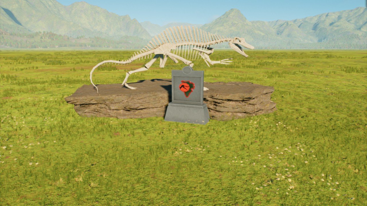 statue de spinosaur - Workshop - Jurassic World Evolution 3