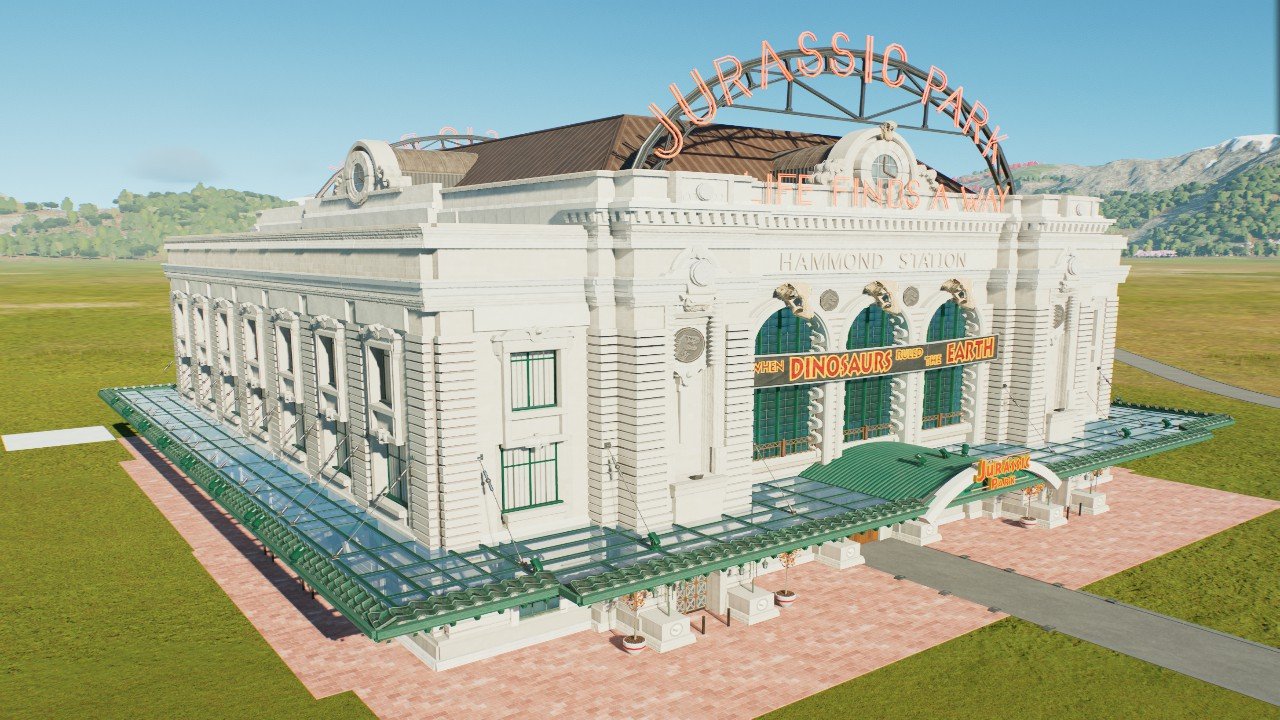 Hammond Station - Arrival Point - Workshop - Jurassic World Evolution 3