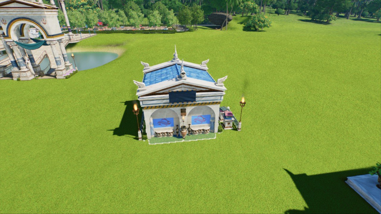 Myth Guest Services - Planet Coaster 2 creation - Frontier Workshop