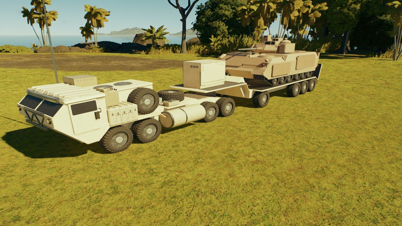 M983 HEMTT + Modified M870A4 semitrailer + M2A3 Bradley - Workshop ...