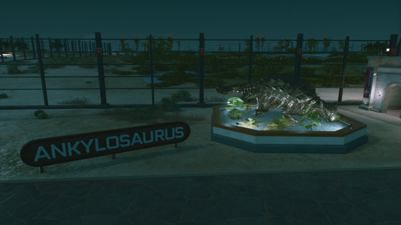 Ankylosaurus sign and statue planter - Workshop - Jurassic World ...