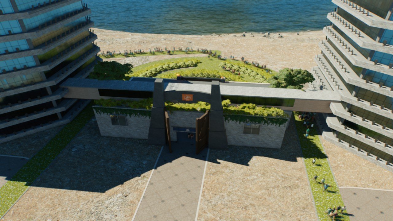 Two Skyscraper Arrival Point - Workshop - Jurassic World Evolution 3