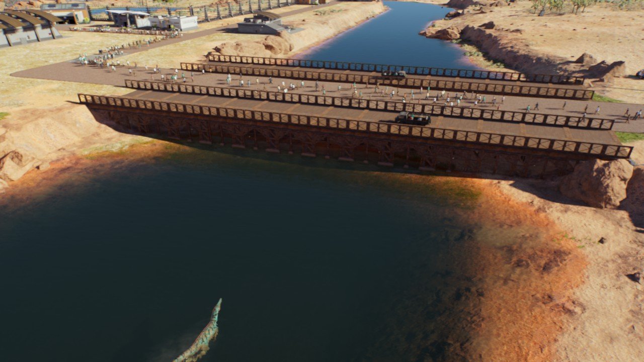 Rusty Wooden Bridge - Workshop - Jurassic World Evolution 3