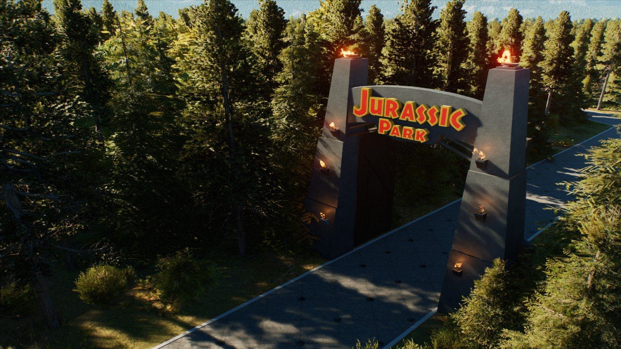 JP/JW Gate Hybrid Design - Workshop - Jurassic World Evolution 3