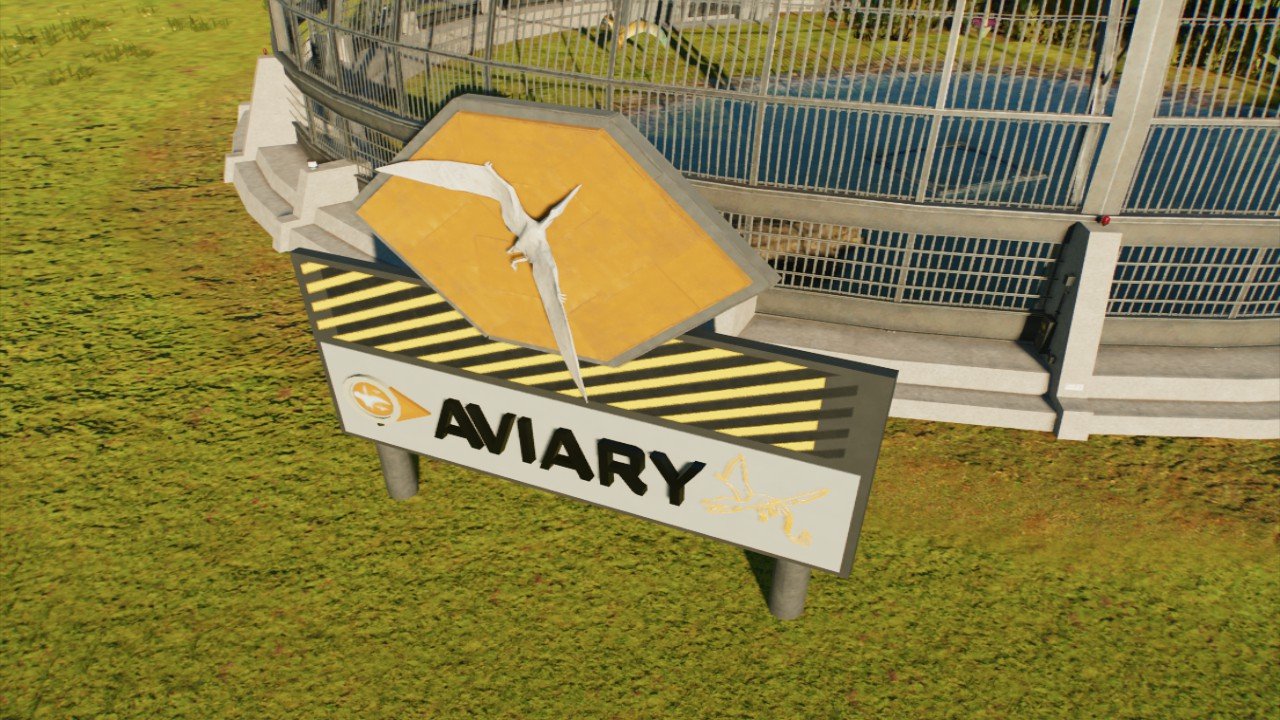 Jwtg aviary sign - Workshop - Jurassic World Evolution 3