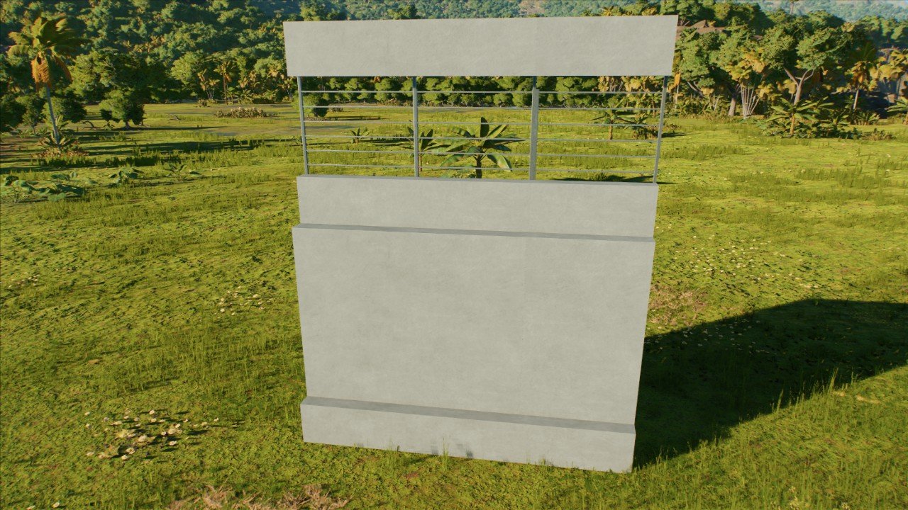 Very high thin concrete enclosure wall - ワークショップ - ジュラシック・ワールド・エボリューション 3