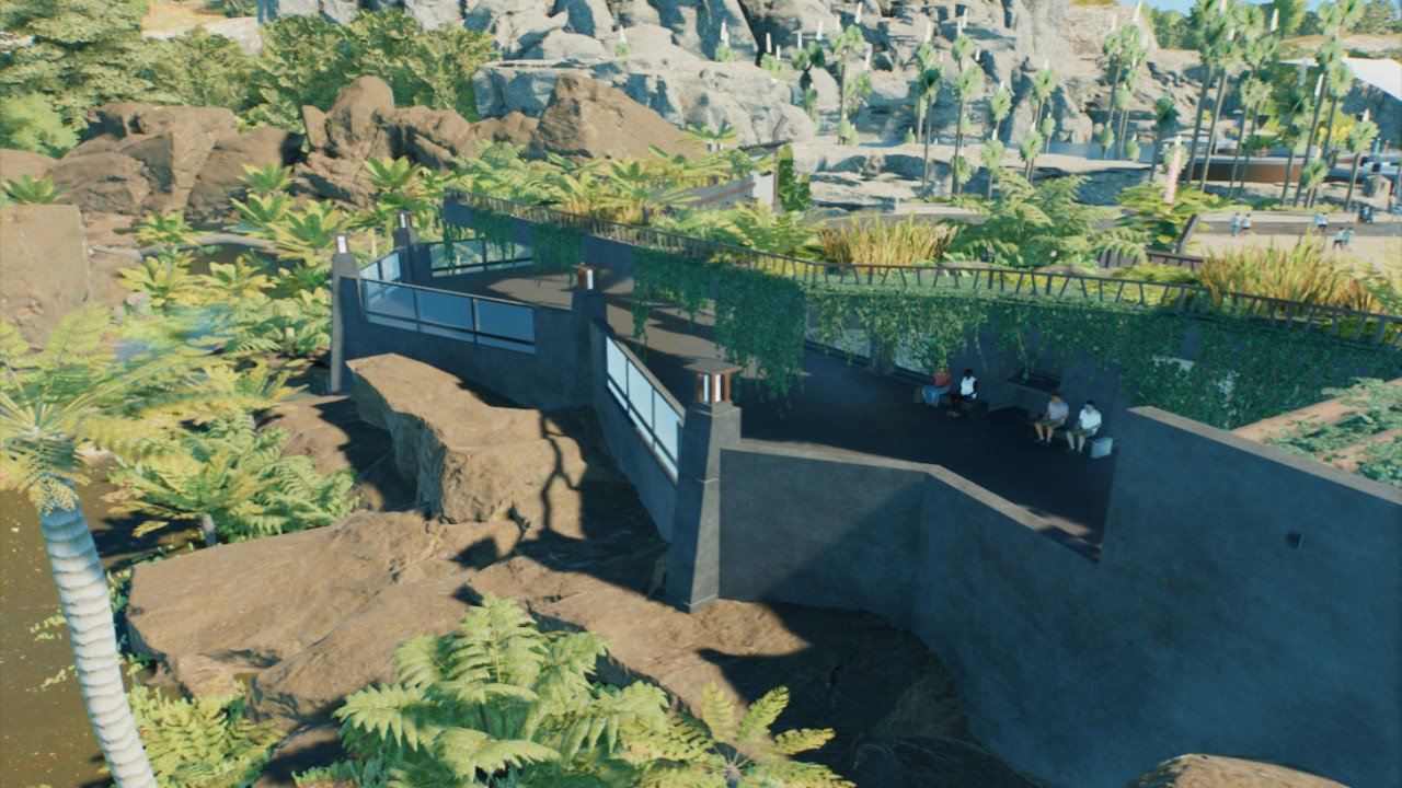 Observation Dome Entrance & Visitor Terrace - Workshop - Jurassic World Evolution 3