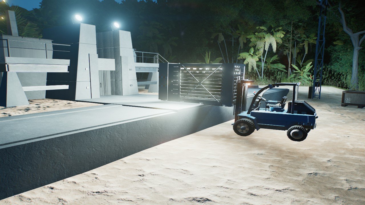 Jp Raptor cage with lights - Workshop - Jurassic World Evolution 3