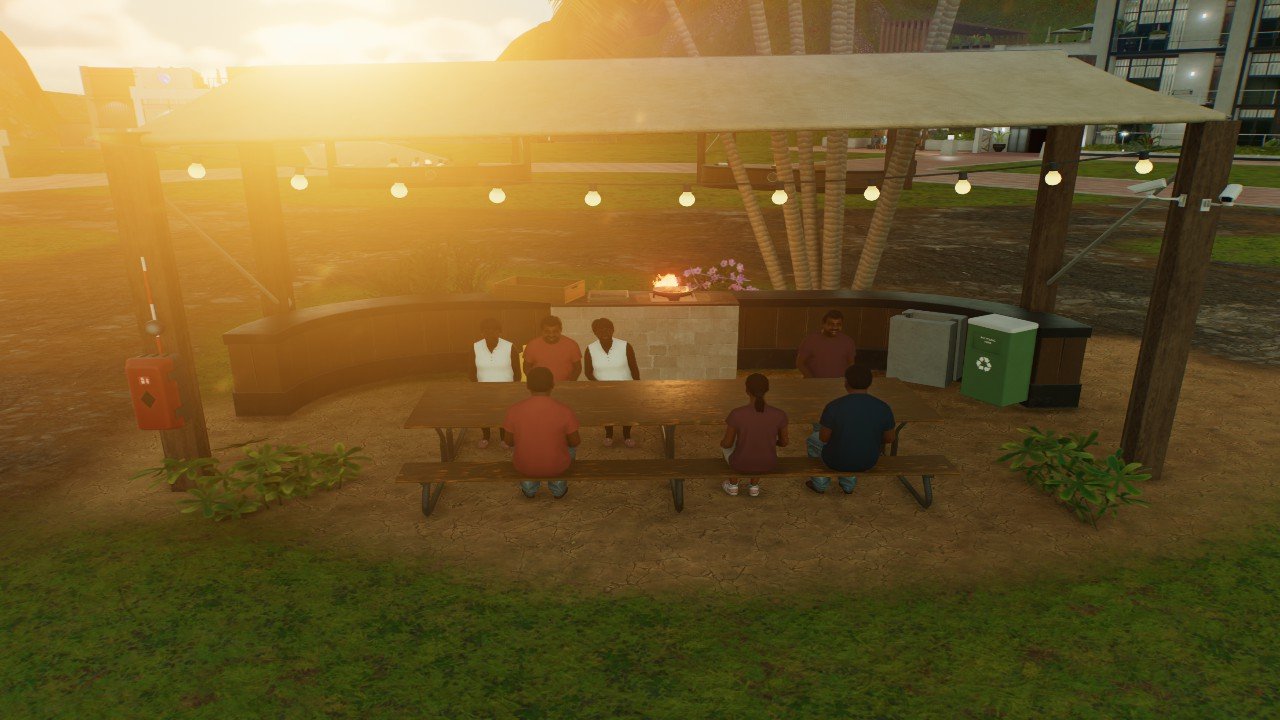 Guest BBQ Area And Seating - Workshop - Jurassic World Evolution 3