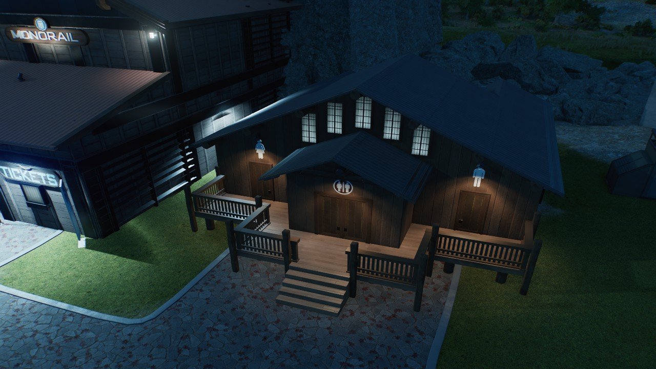 Cabin-Themed Restroom - Workshop - Jurassic World Evolution 3