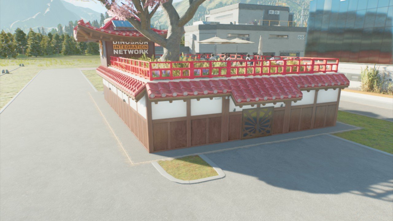 Red Asian Staff Center - Workshop - Jurassic World Evolution 3