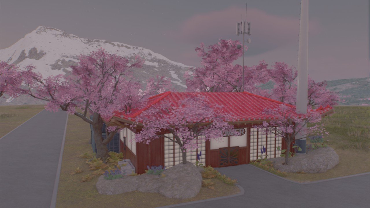 Red Asian Large Power Station - Workshop - Jurassic World Evolution 3