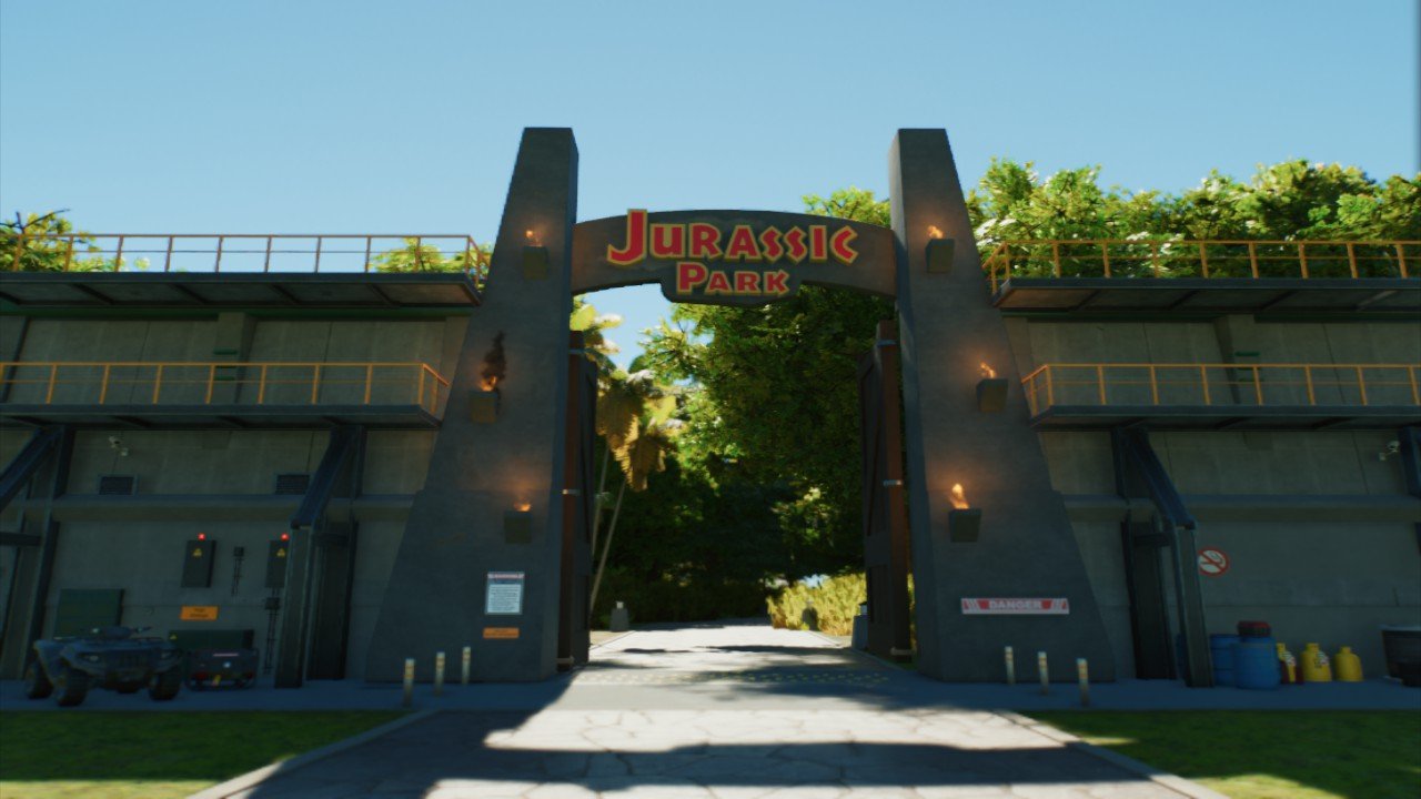 Walk-in Jurassic Park Entrance - 2 stories - Workshop - Jurassic World ...