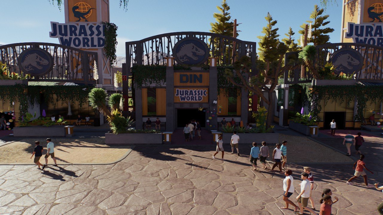 DIN/JW Herbivore Themed Remote Entrance - Workshop - Jurassic World ...