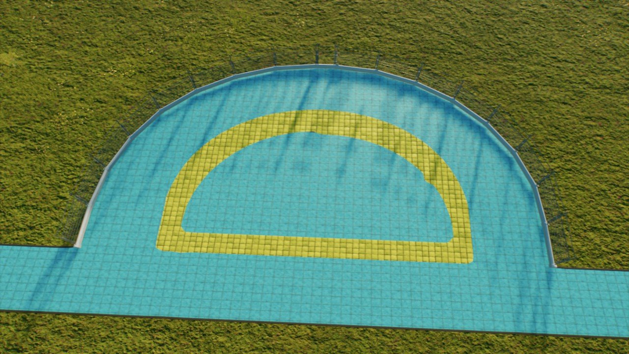 Half circle fence - Workshop - Jurassic World Evolution 3