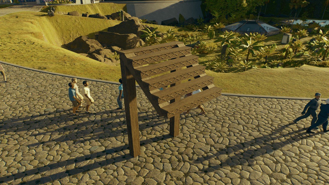 Simple wooden stairs - Workshop - Jurassic World Evolution 3