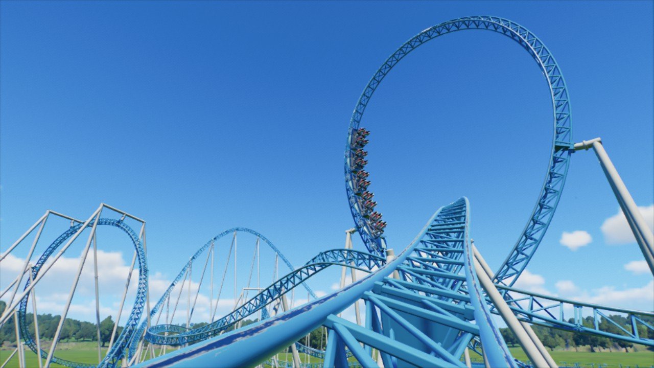 Blue Fire - Planet Coaster 2 creation - Frontier Workshop