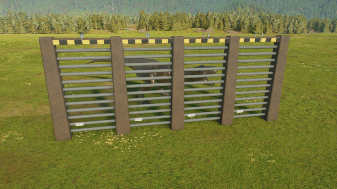 Zoo Tycoon - Electric Ironbar Fence - Workshop - Jurassic World Evolution 3