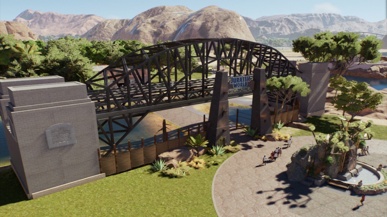 Sydney Harbour Bridge Entrance Gate - Workshop - Jurassic World Evolution 3
