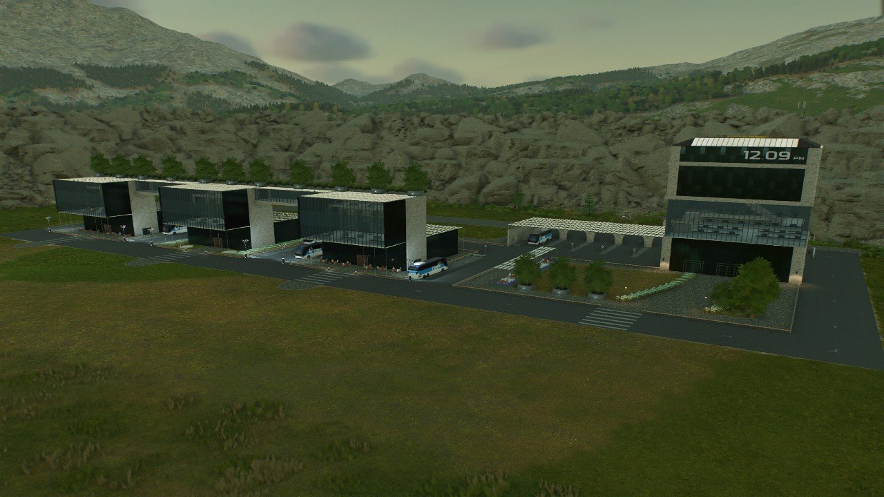 Modern Bus Station Arrival Point - Workshop - Jurassic World Evolution 3