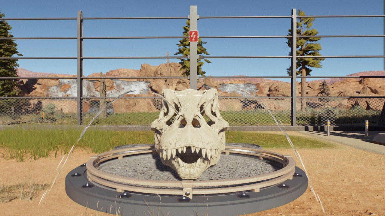 Crying T-Rex Fountain - Workshop - Jurassic World Evolution 3
