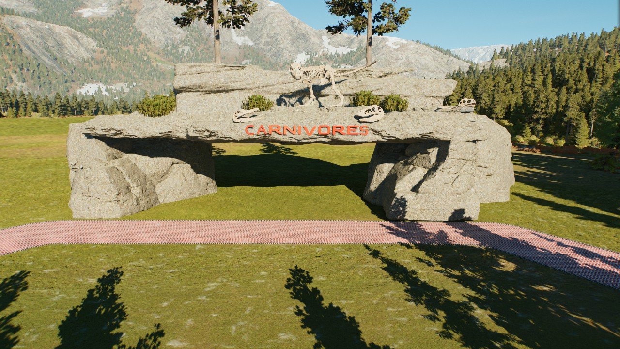 Carnivore Exhibit Entrance - Workshop - Jurassic World Evolution 3