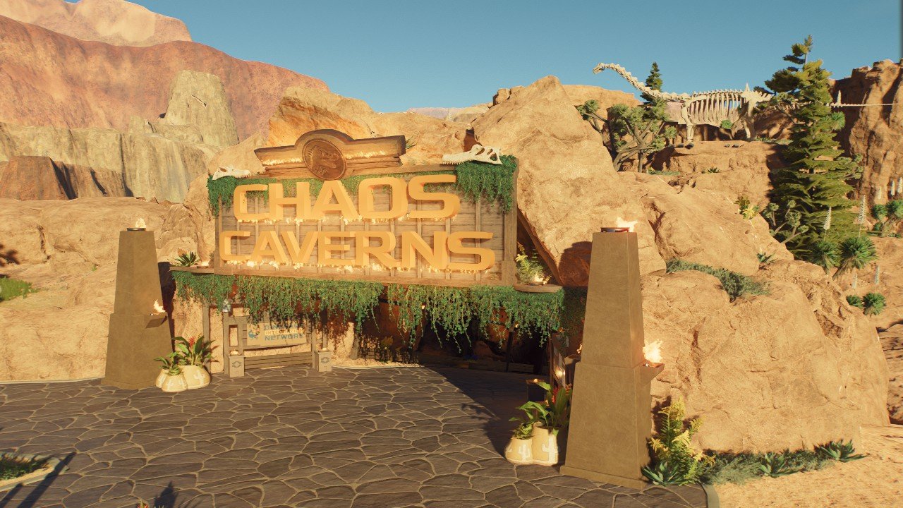 CHAOS CAVERNS - ENTRANCE - Workshop - Jurassic World Evolution 3