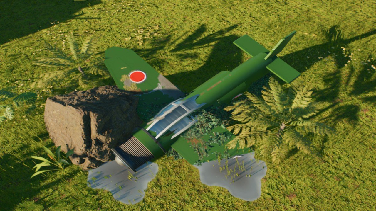 Crashed Zero Fighter - Workshop - Jurassic World Evolution 3
