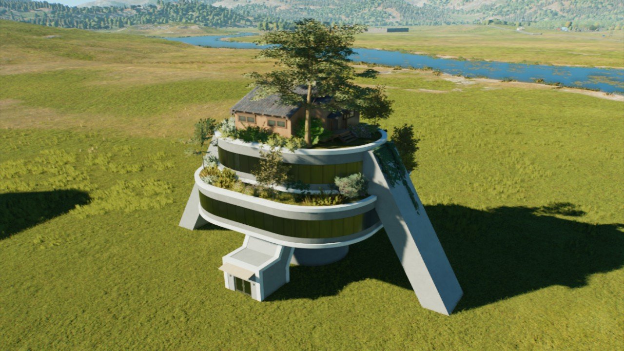 Suburban Fantasy House - 3 - Concrete Treehouse - Workshop - Jurassic ...