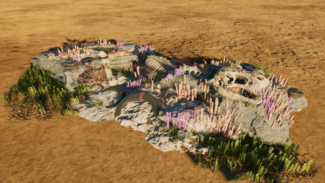 Rudist-encrusted T-Rex skeleton - Workshop - Jurassic World Evolution 3