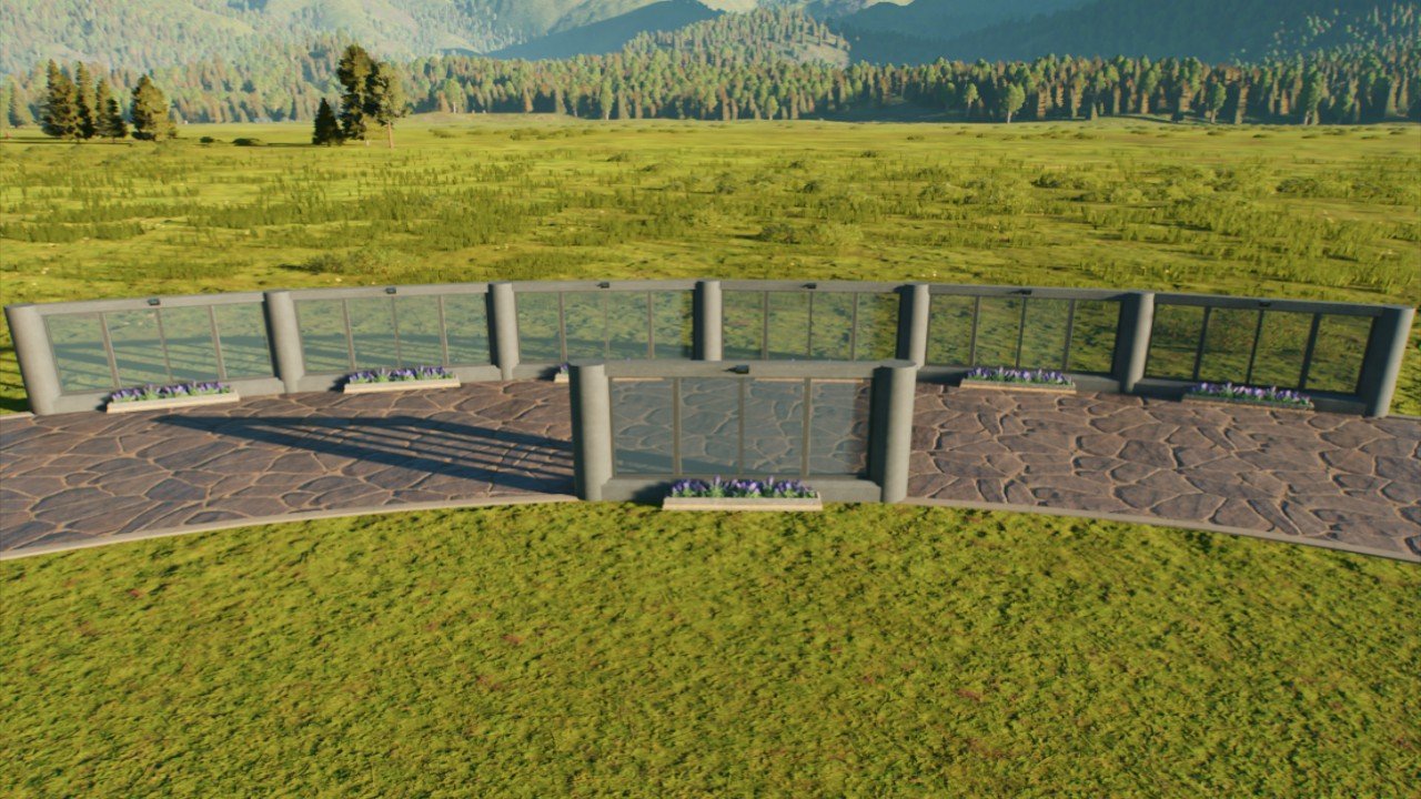 Viewing Wall with flowers - Workshop - Jurassic World Evolution 3