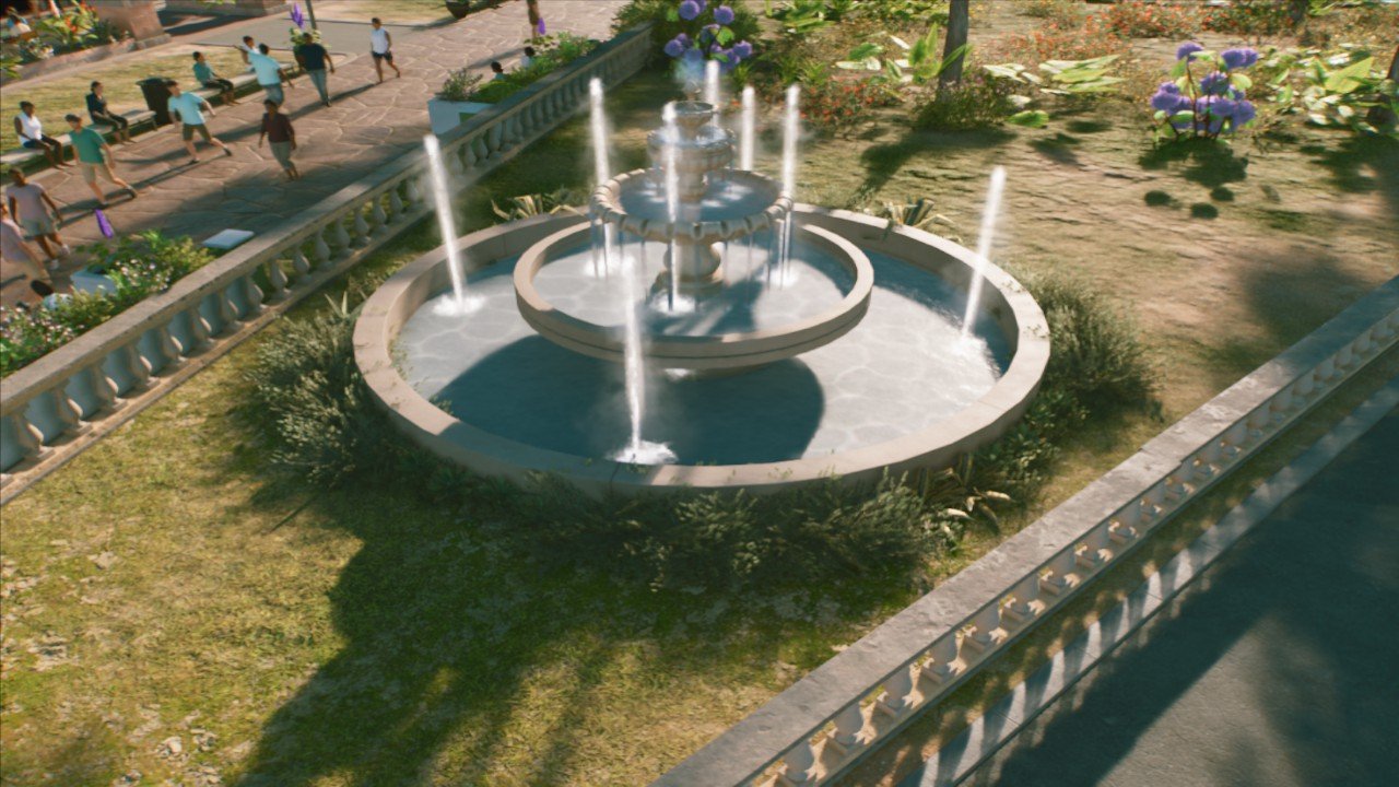 Generic Fountain (w/ dynamic foliage) - Workshop - Jurassic World ...