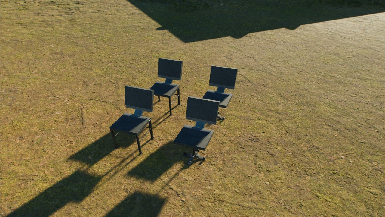 Office chairs - legs and on wheels - Workshop - Jurassic World Evolution 3