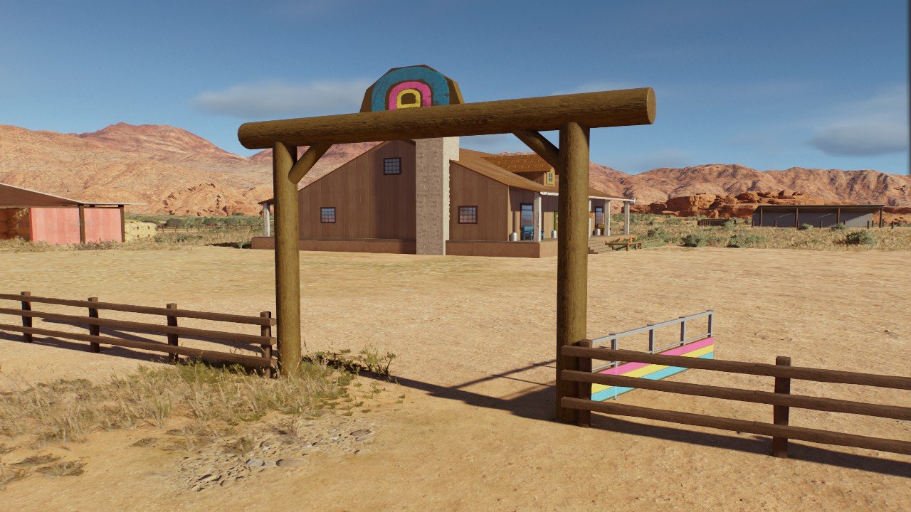 Sammy Gutierrez Ranch Entry Arch - Workshop - Jurassic World Evolution 3