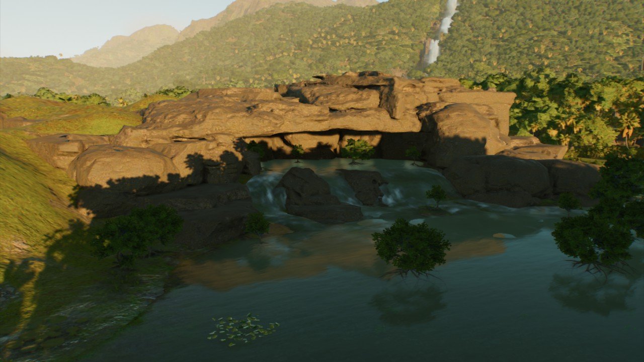 Cave for waterfall - Workshop - Jurassic World Evolution 3
