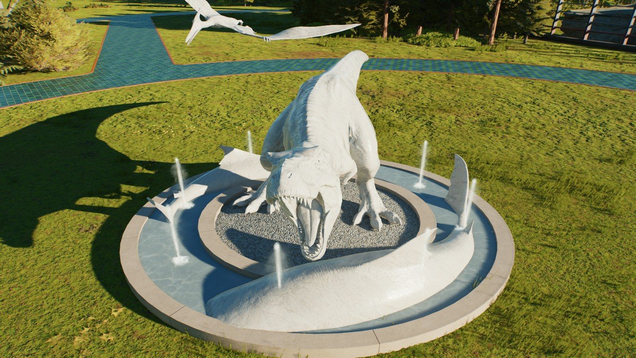 Land, air and water fountain!!! - Workshop - Jurassic World Evolution 3