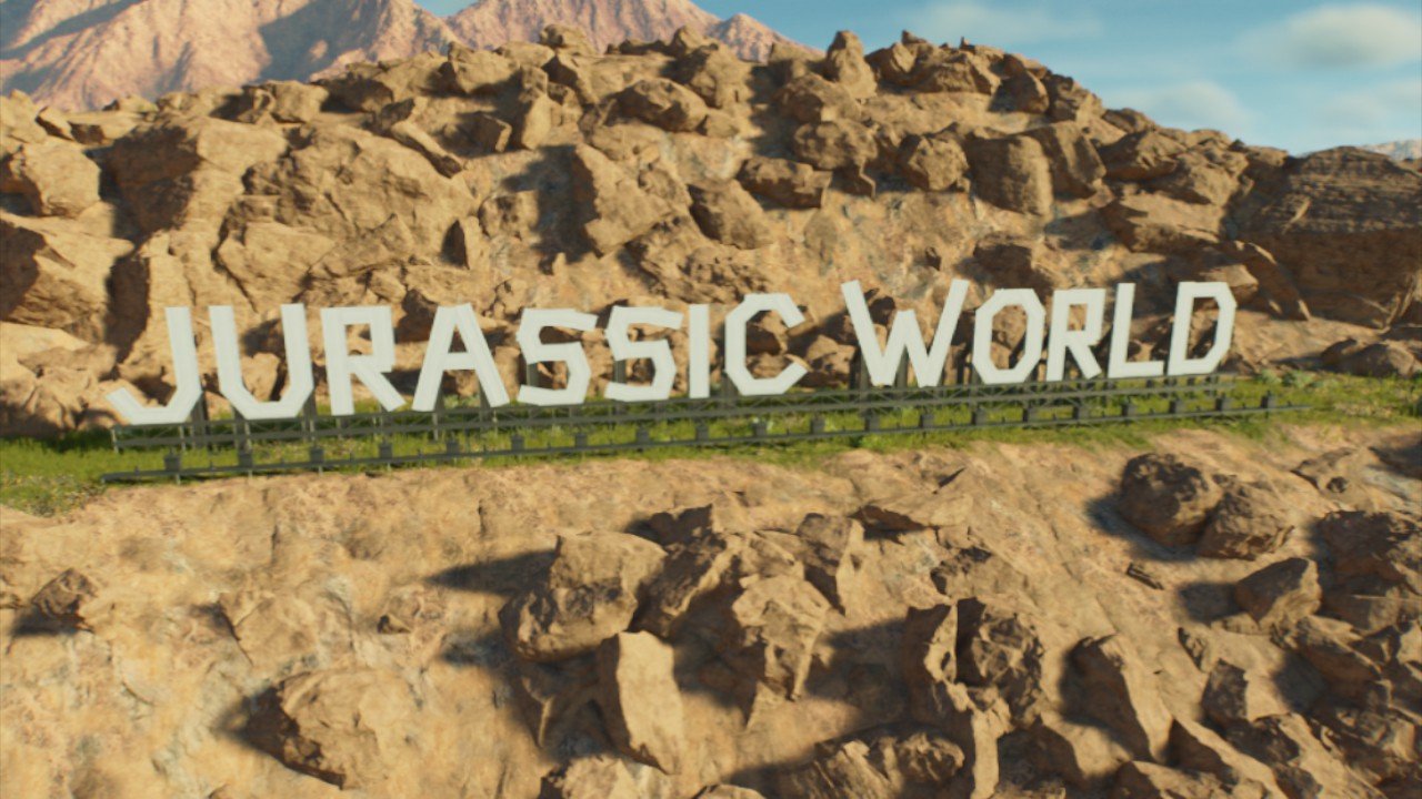 Large Jurassic World Sign - Workshop - Jurassic World Evolution 3